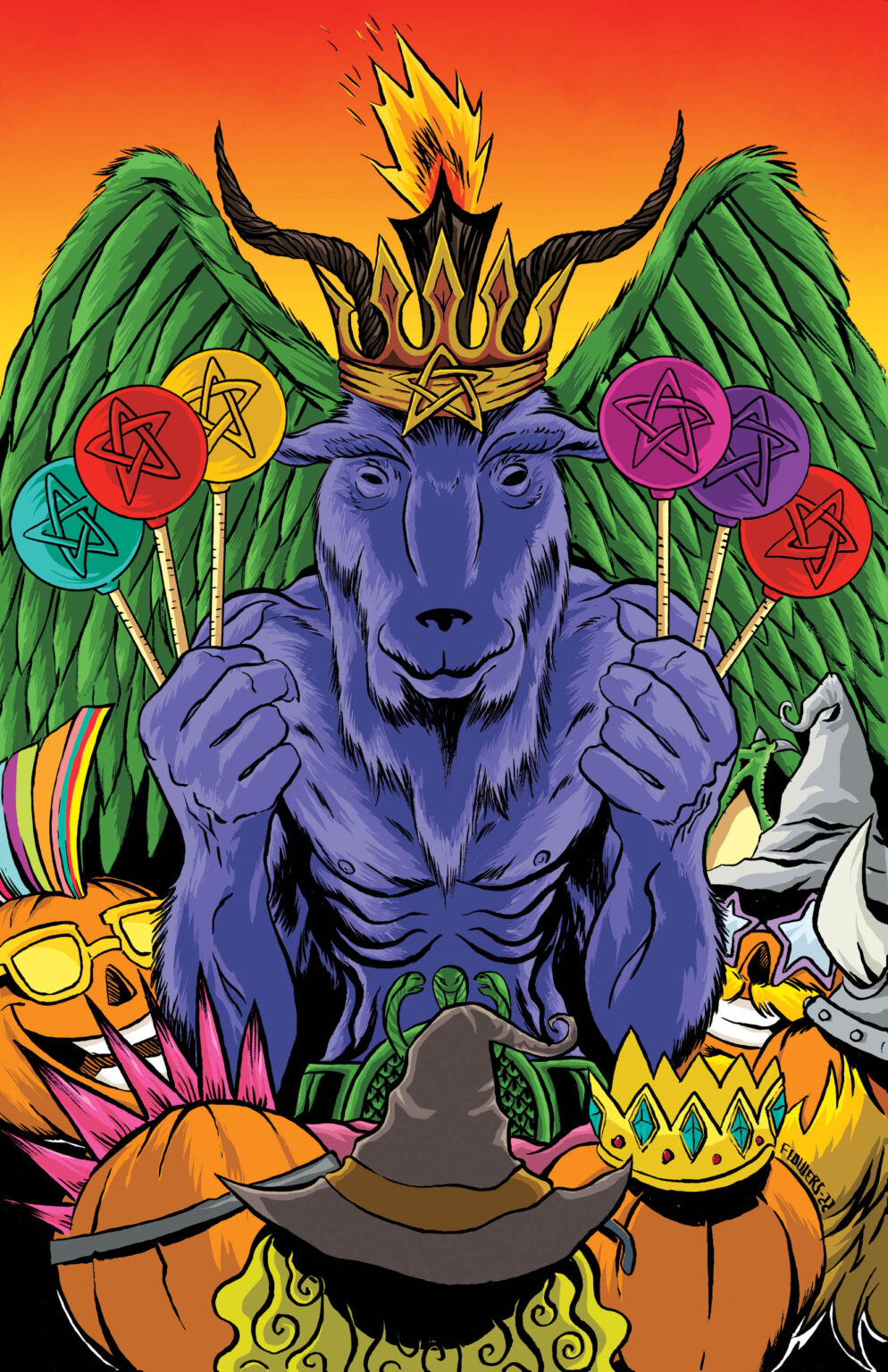 Goat King Cover Art Poster | ABRAXAS